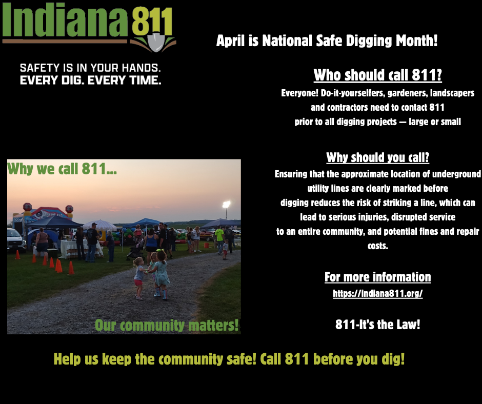 April is National Safe Digging Month! - A&A Townships Volunteer Fire ...